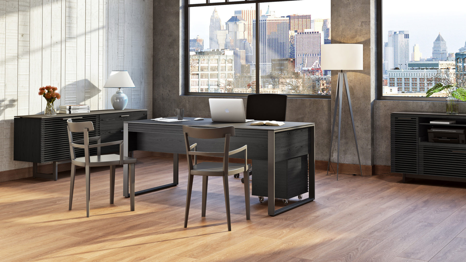 Corridor 6521 Modern Executive Office Desk | BDI Furniture