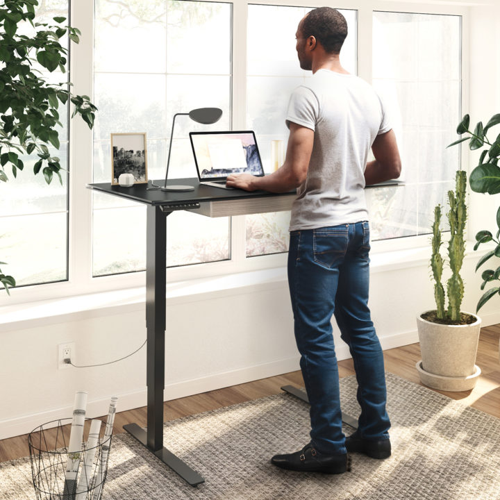 Stance 6650 Small Height Adjustable Standing Desk | BDI Furniture