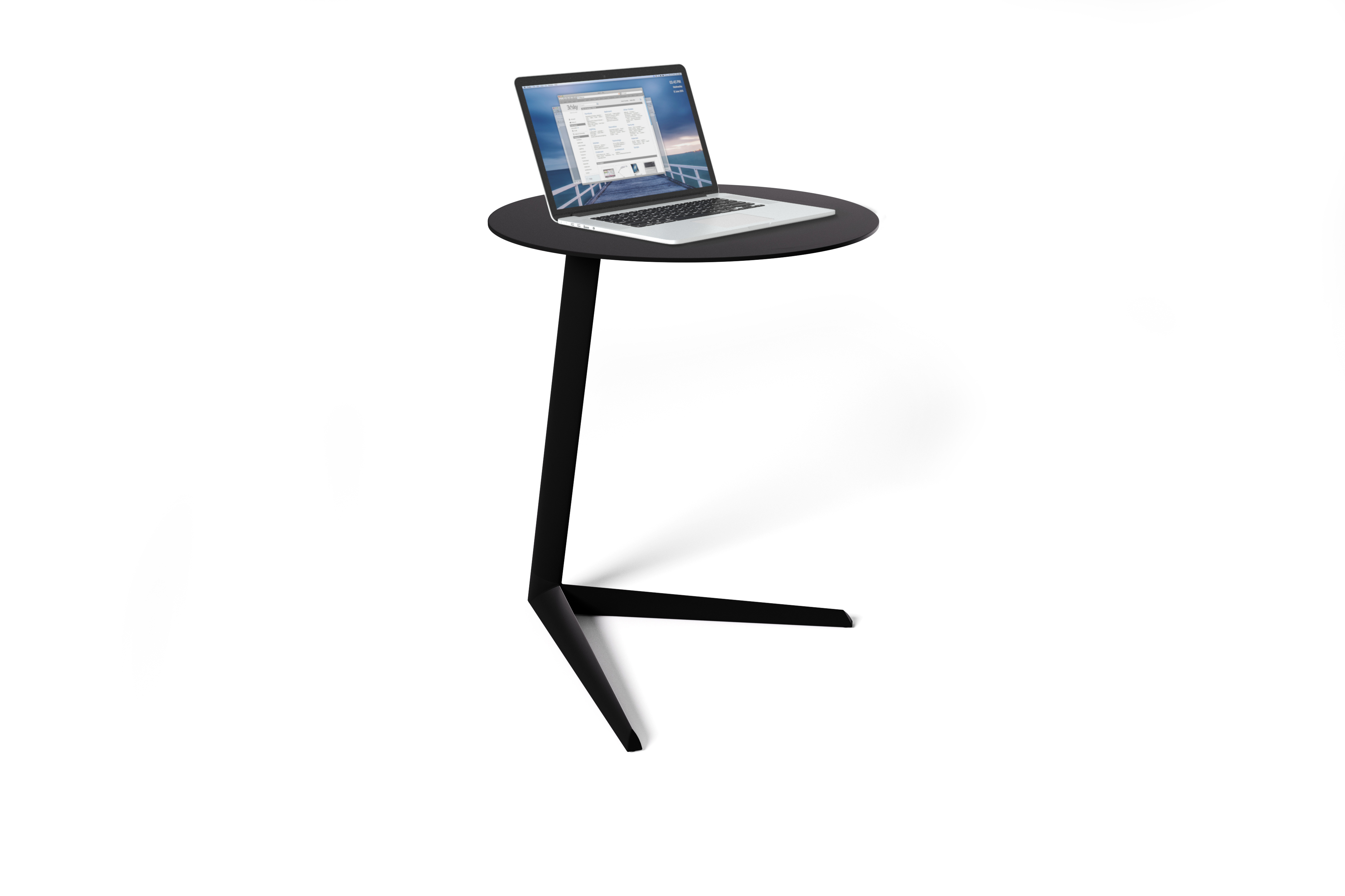 Milo Aluminum Laptop Stand & Mobile Side Table | BDI Furniture